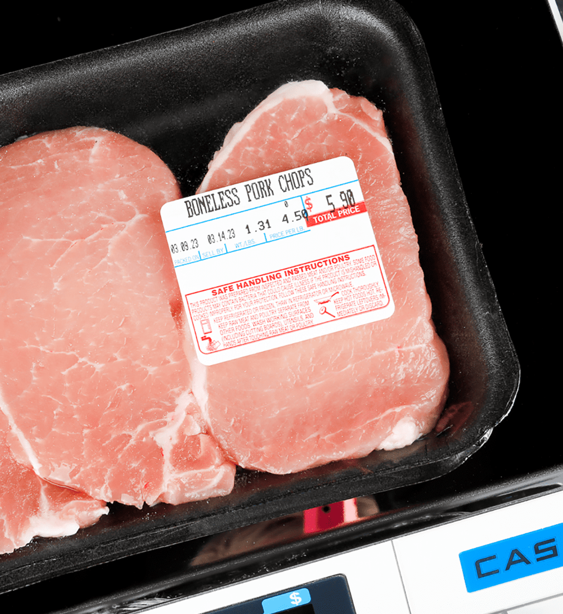 CAS 58mm x 50mm Safe Handling Instructions Scale Labels - Buy Factory ...