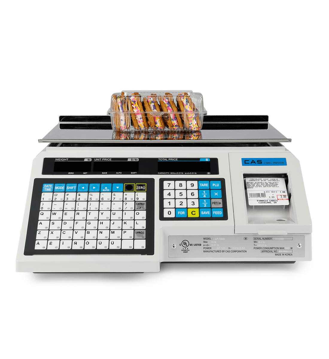 CAS 58mm x 60mm UPC Ingredient Scale Labels - Buy Factory Direct & Save ...