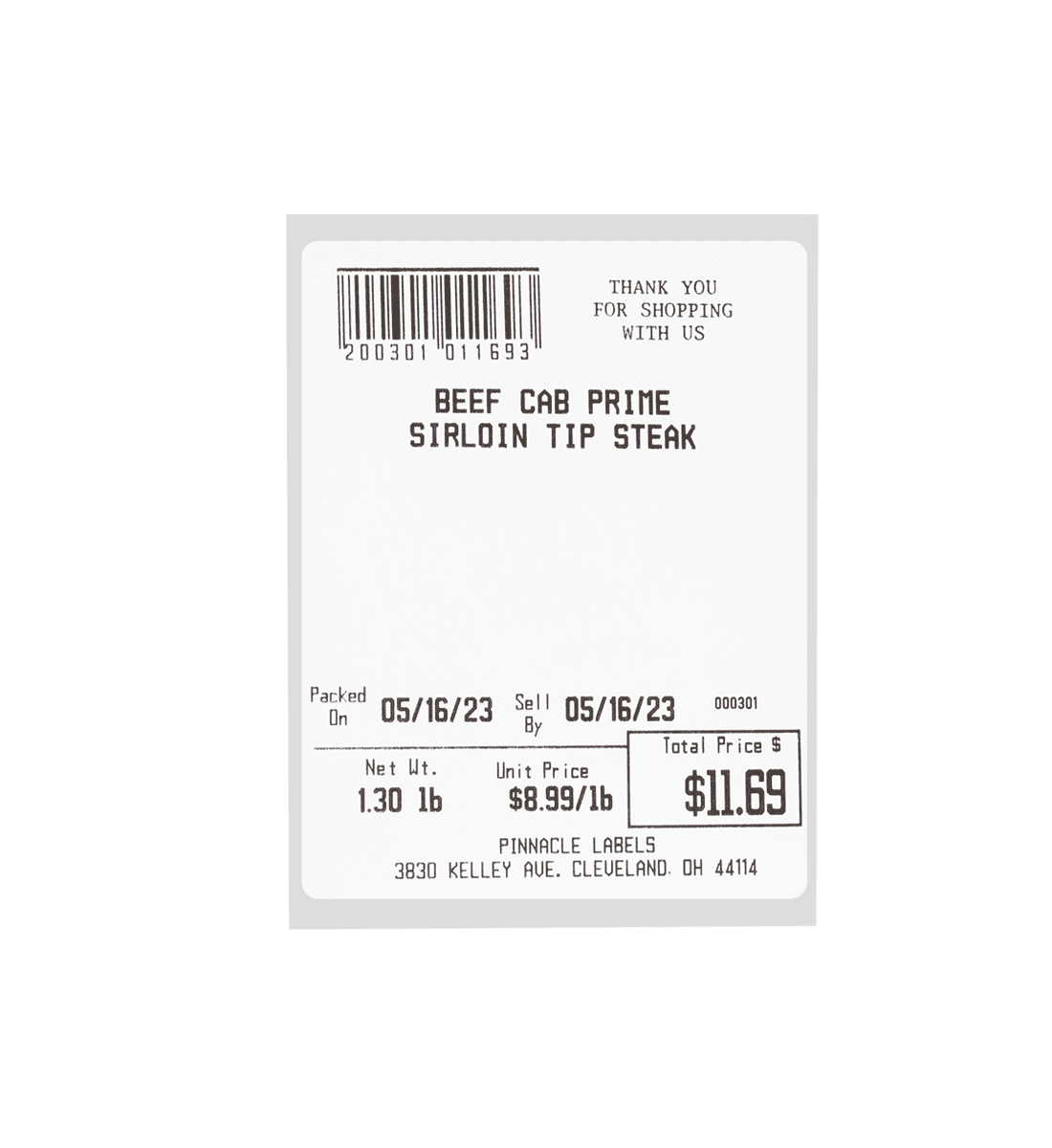 Digi 60mm x 80mm Blank Scale Labels - Buy Factory Direct & Save With Pinnacle Labels. The Online ...