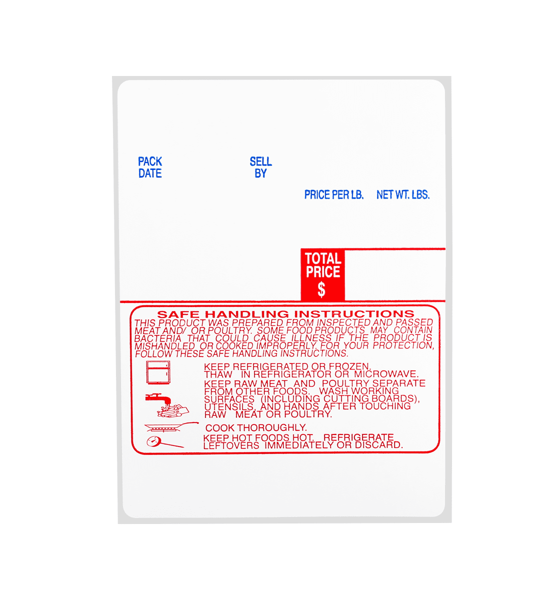 Digi 60mm x 80mm Safe Handling Instructions Scale Labels - Buy Factory ...