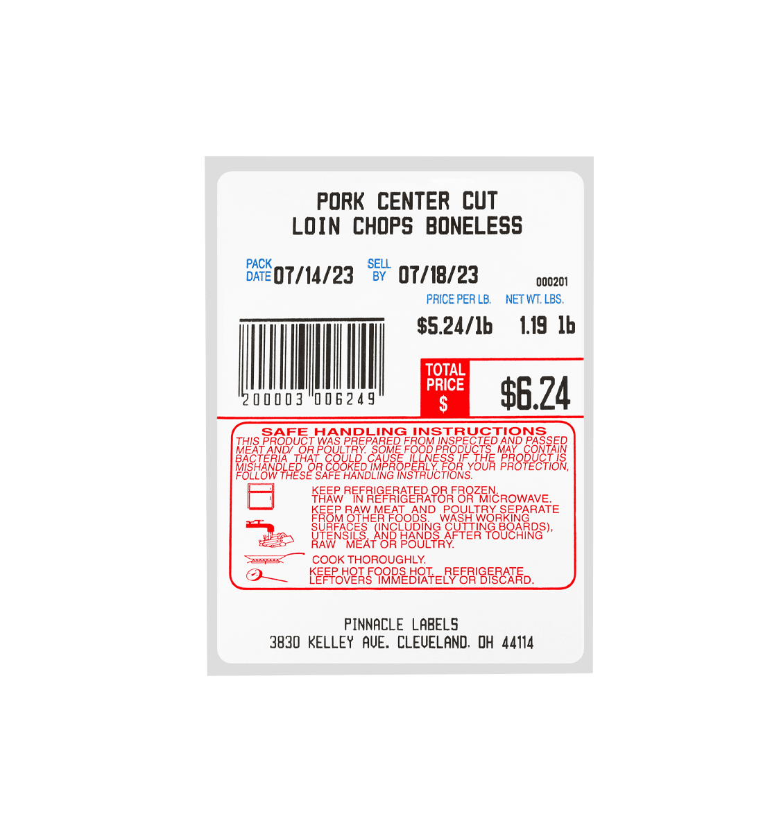 Digi 60mm x 80mm Safe Handling Instructions Scale Labels - Buy Factory ...