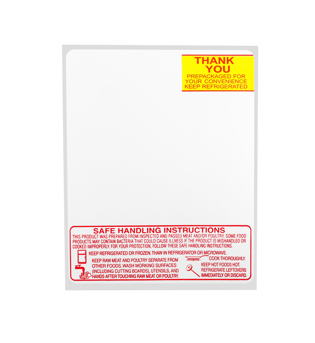 Mettler Toledo 2.625" x 3.3125" Thank You & Safe Handling Instructions ...